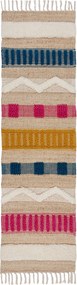 Behúň Jubilant Medina Jute Natural/Multi, 60x230, viacfarebná, obývacia izba, Flair Rugs