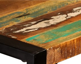 vidaXL Jídelní stůl masivní recyklované dřevo 120 cm [243998] Barva: Černá