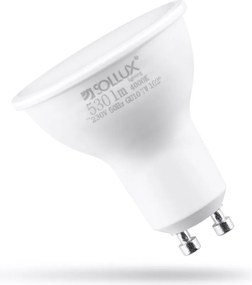 Neutrální bílá LED žárovka GU10, 7 W – Sollux