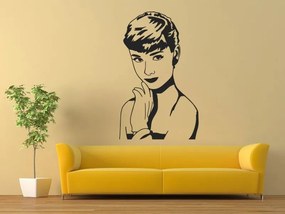 Samolepka na zeď Audrey Hepburn 1369