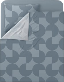 Livarno® Sada ložního povlečení Renforcé, 160 x 280 cm, 70 x 90 cm, 3dílná (modrá)