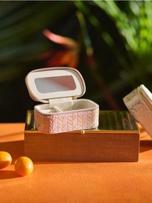 Sinsay - Šperkovnice s víkem a zrcadlem - růžová
