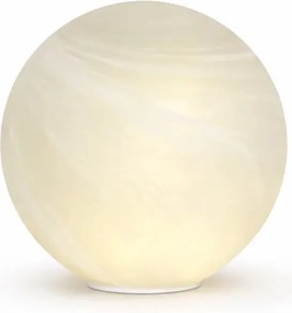 3D LED svítící koule bílá Odina 25 cm, matná, IP20 interiér