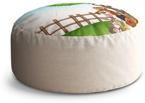 Sablio Taburet Circle Zvířátka 2: 38x48 cm