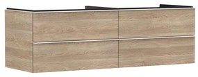 Hansgrohe Xelu Q - Umyvadlová skříňka, 50x156x55 cm, 4 zásuvky, přírodní dub/matná bílá 54092700