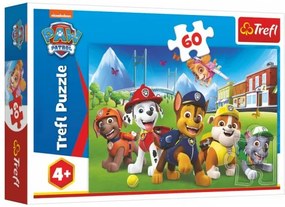 Puzzle Paw Patrol/Tlapková patrola v trávě 33x22cm 60 dílků v krabici 21x14x4cm