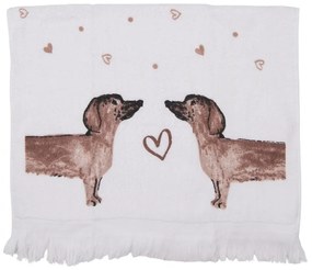 Kuchyňský froté ručník s jezevčíky Dachshund Love – 40x66 cm