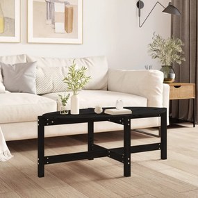 vidaXL Konferenční stolek 118 x 63 x 45 cm masivní borové dřevo [822317] Barva: Černá