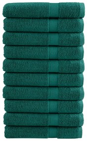 Premium ručníky SOLUND 10 ks zelené 80 x 200 cm 600 g/m² 137340