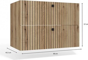 Skříňka pod umyvadlo TIGO 80 2S dub evoke