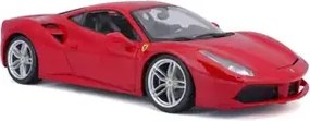 Bburago RACE+PLAY Ferrari 488 GTB červená / 1:18 / od 3 let