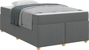 Rám postele s matrací Tmavě šedá 120 x 200 cm textil 3399350