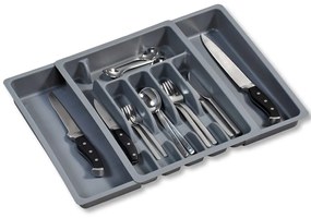 Plastový kuchyňský organizér Loft Grey, 50x38 cm