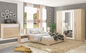 Casarredo - Komfort nábytek Postel MARKOS 180x200, dub sonoma/bílá