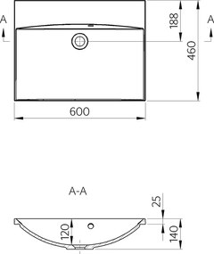 Bílé umyvadlo z litého mramoru 60x46 cm Maria – Sapho