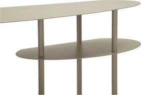 Šedobéžový kovový konzolový stolek 34x118 cm Saturn – Mauro Ferretti