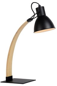 Lucide 03613/01/30 - Stolní lampa CURF 1xE27/60W/230V černá