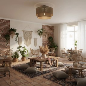Toolight Stropní LED osvětlení BOHO D16 APP1838-1F hnědá