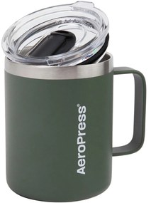 Aeropress travel coffee mug zelený