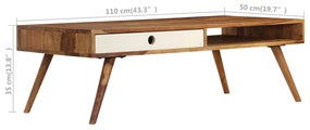 Konferenční stolek z masivního sheeshamu 110 x 50 x 35 cm - Default Title