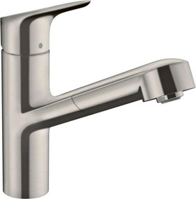 Hansgrohe Focus M43 - Dřezová baterie s výsuvnou koncovkou, nerezová ocel 71842800