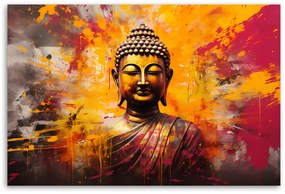 Gario Obraz na plátně Socha Budhy na abstraktním pozadí Rozměry: 60 x 40 cm