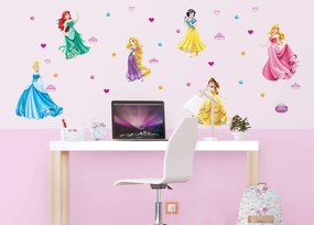Dětská samolepka na zeď Tančící Princezny, Disney | 42.5 x 65 cm | DDK 1760