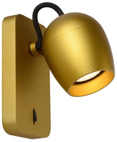 LUCIDE Nástěnné svítidlo Preston Gold LED 1x5W/2200K/3000K