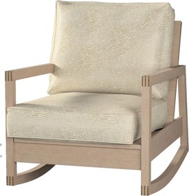 Potah na křeslo IKEA Lillberg barva béžová látka lesklé, pletený vzor, vzorované