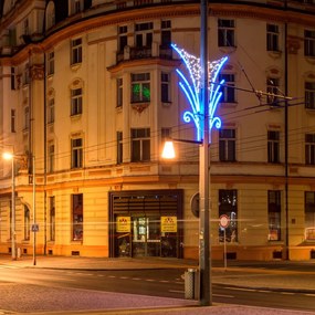 Easy Fix světelná LED hadice venkovní, 50 m, modrá, 1500 diod, čirý kabel, IP44, cívka