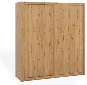 Šatní skříň s posuvnými dveřmi Veria 200 Barevné provedení: Dub artisan
