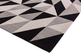Černý  koberec Jigsaw Flag Grey Rozměry: 200x290 cm