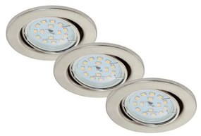 Briloner 7220-032-SADA 3x LED Koupelnové podhledové svítidlo FIT 1xGU10/5W/230V