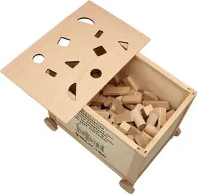 Walachia Dřevěná skládací stavebnice Construct Box vkládačka natural /