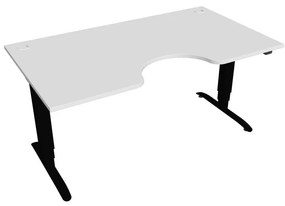 Hobis Motion Elektr. nastavitelný stůl 160x90 - HOBIS ERGO MOTION MSE 3 1600 Dekor stolové desky: bílá, Barva kovové podnože: černá