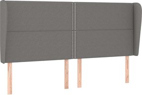 Box spring postel s matrací tmavě šedá 180x200 cm textil 3127902