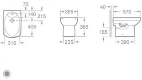 BPS-koupelny Bidet Dama Senso - Poškozeno