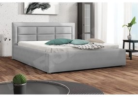 Čalouněná postel s úložným prostorem a roštem Pesto, Rozměr postele: 140x200, Potah: Victoria 14 866