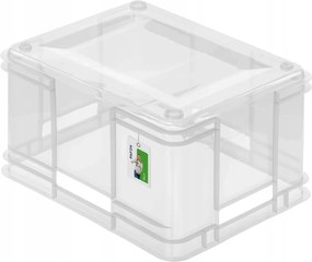 Keeeper Úložný box pro domácnost i dílnu, BRUNO XL, 28L, 43 x 35 x 24 cm, transparentní