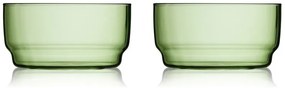 Lyngby Glas Sada skleněných misek Torino 12 cm (2 ks) Green