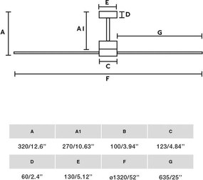 FARO 33761 AMELIA stropní ventilátor, černá - FARO
