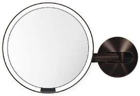 Simplehuman Kosmetická zrcadla - Kosmetické nástěnné zrcátko se sensorem, dark bronze ST3020