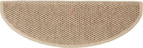 Samolepící nášlapy na schody vzhled sisal 15 ks 65x21x4 cm 326879