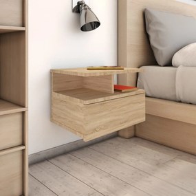 vidaXL Plovoucí noční stolky 2 ks 40 x 31 x 27 cm kompozit [800414] Barva: Bílá