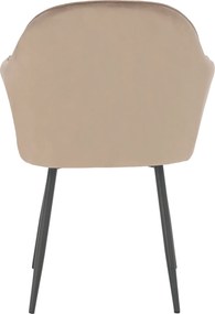 Designové křeslo, šedohnědá Taupe Velvet látka, ZIRKON