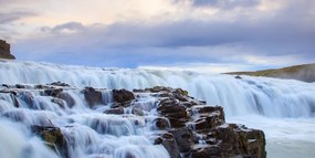 Obraz islandské vodopády - 120x60 cm