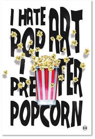 Gario Obraz Titulek a rozsypaný popcorn - Rubiant Velikost: 40 x 60 cm, Provedení: Obraz na plátně