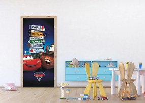 Dětská vliesová fototapeta na zed' Auta Blesk a Burák, Disney | 90 x 202 cm | DFTDNV 5425