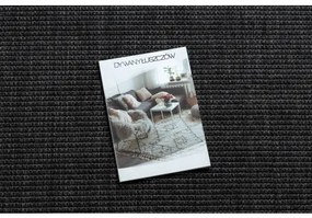 Dywany Luszczow Kusový koberec TIMO 5979 SISAL venkovní rám černý Rozměr koberce: 60 x 200 cm