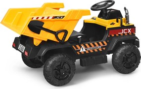 Costway 12 V dětský traktor s elektrickou zadní lopatou a dálkovým ovládáním